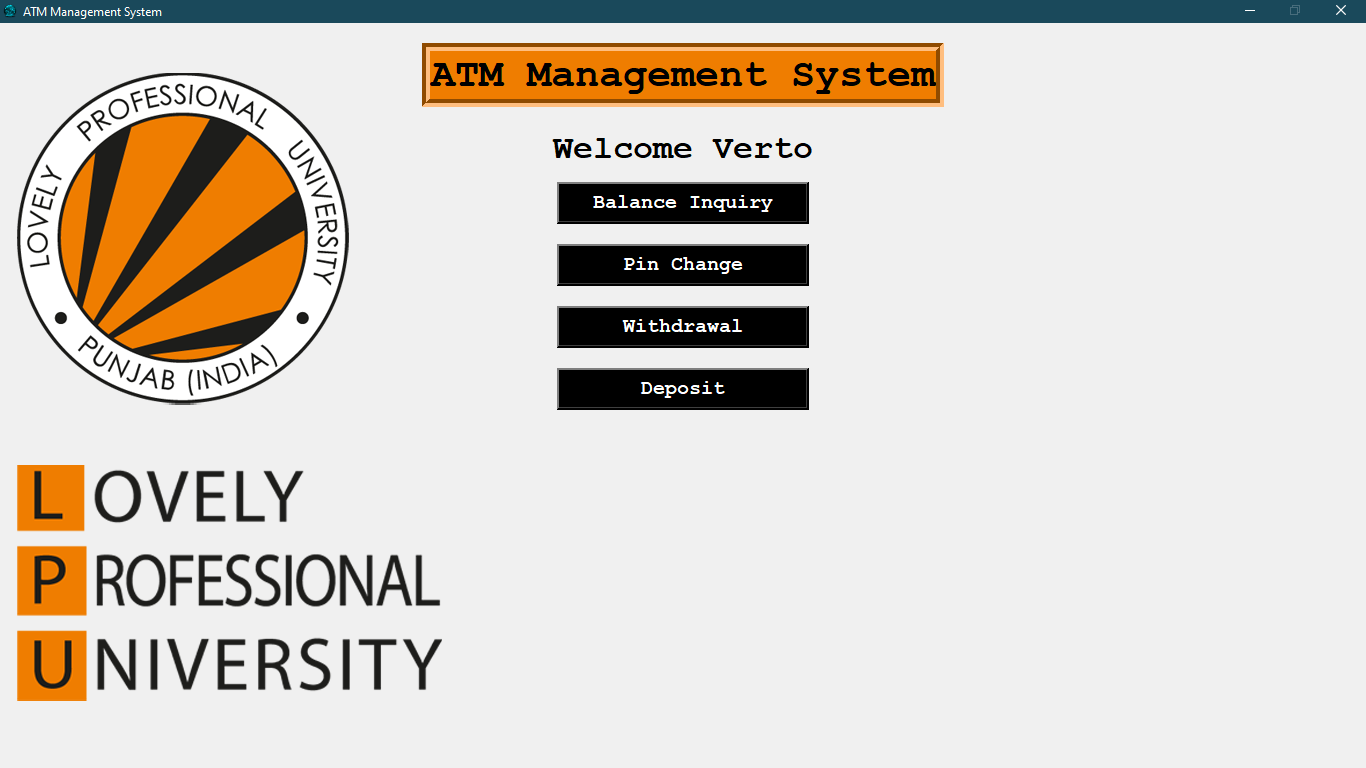 GitHub - samrat-sarkar/ATM_Management_System: ATM Management System